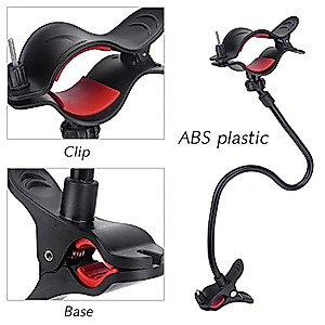 SUNGOOYUE Water Milk Feeding Bottle Clamp, Hands Free Adjustable Kids Baby Bottle Holder Clamp Bracket Baby Bottle Holder