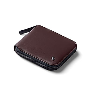 Bellroy Zip Wallet (Leather Wallet, RFID Blocking, Coin Pouch) - Deep Plum