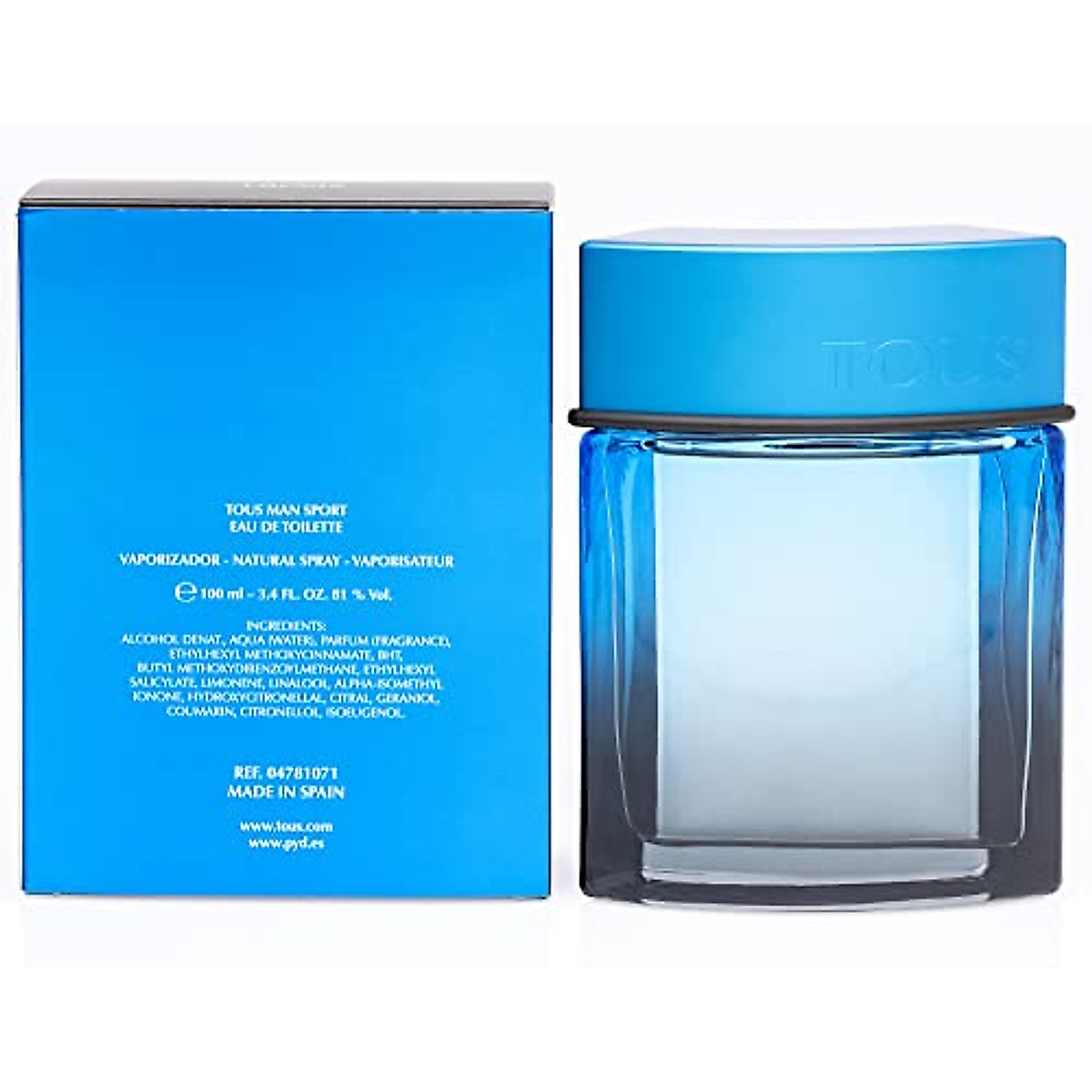 Tous Man Sport Men Eau-de-toilette Spray by Tous, 3.4 Ounce