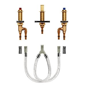 Moen 4793 Two Handle Roman Tub Adjustable Valve with 1/2-Inch CPVC PEX Connections