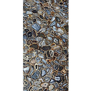 48"x24" Mix Multi Colour Agate Table Top Rectangular Table, Center Table, Coffee Table, Patio Table, Hallway Table, Living Room Furniture