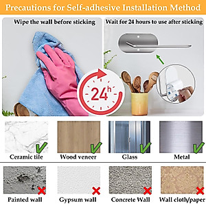 WSYLEN 2 Pack Tumbler Lid Organizer, Cup Lid Organizers Inside Cabinet for Yeti Tumbler/Stanley Tumbler Lids, Space Saving Cup Lid Holder and Hook for Kitchen Storage, Silver