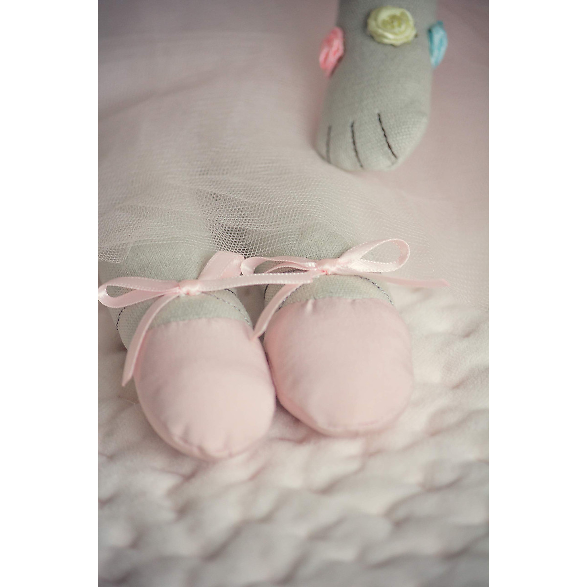 Inspired by Jewel Poppy The Cat - Handmade 24.8-Inch Plush Doll with Ballerina Tutu Outfit - Pretty Stuffed Toy Surprise Gift for a Little Princess Age 3+ - Soft Plushie for Hugs, Cuddle and Comfort