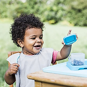 green sprouts Stay-dry Toddler Bib (3pk) | Convenient stay-put protection | Wide coverage & waterproof, Pull-over design, Bibs, One Size, Blue Set (Navy, Blue, Grey)