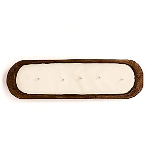 Red Barn Candle Company Wood Dough Bowl Candles | 100% Natural Soy Wax & Essential Oil Infused | Odor Eliminating + Pet Safe | Scented Candle Gifts for Men & Women (Vanilla Latte, 5-Wick)