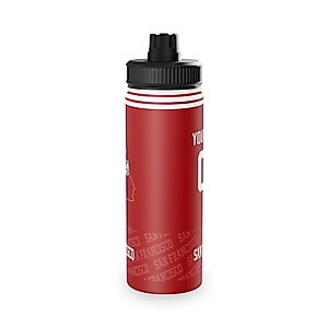 ANTKING San Francisco Tumbler Travel Mug Coffee Cup Custom Name Number for Men Gifts Women Youth