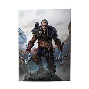Head Case Designs Officially Licensed Assassin's Creed Male Eivor 2 Valhalla Key Art Matte Vinyl Faceplate Sticker Gaming Skin Decal Cover Compatible With Sony PlayStation 5 PS5 Disc Edition Console