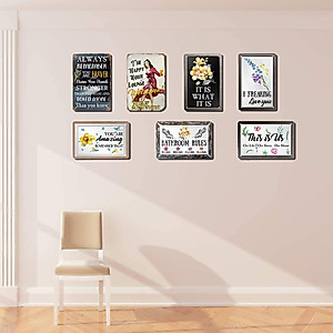 Pozino Witch Soul of The Witch Heart of Hippie Happy Halloween Metal Sign Art Tin Retro Home Coffee Wall Decor Room Decor Metal Tin Wall Stickers 12x16 inch