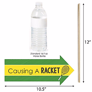 Big Dot of Happiness You Got Served - Tennis Party Decorations - Tennis Party Photo Booth Props - Baby Shower or Tennis Ball Birthday Party Decorations- Tennis Party Photo Booth Props - 10 Piece