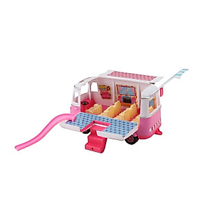 Vokodo Picnic Adventure Van With Doll Figurine Includes Slide Patio Furniture And Wardrobe Kids Pretend Play Party Bus Cooking Truck Kitchen Vogue Toy Fashion Car Vehicle Great Gift For Girls Children
