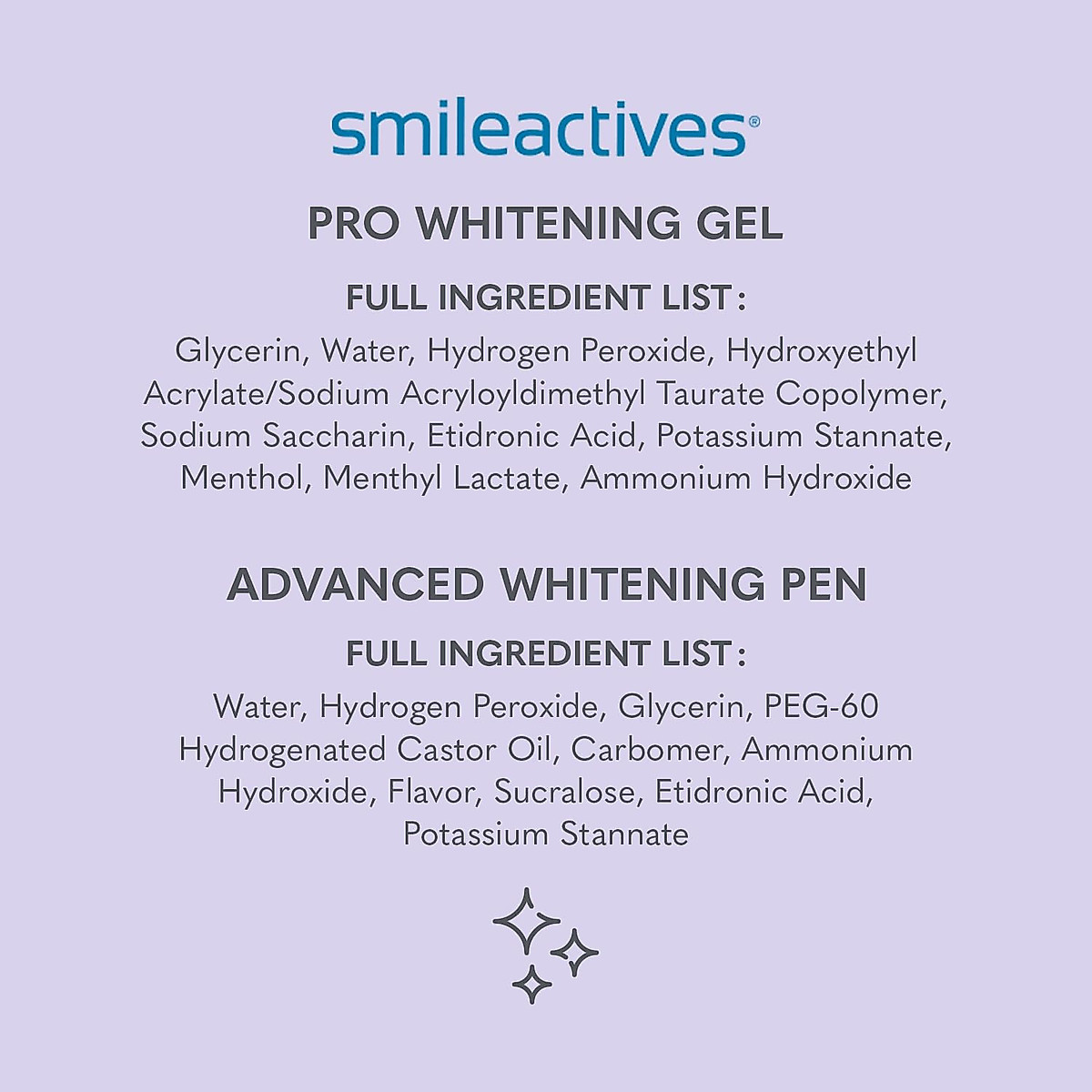 Smileactives Teeth Whitening Kit, Complete at Home Teeth Whitening Treatment, Travel Size Tooth Whitening, Stain Remover for White Teeth, Contains Clinical-Grade Hydrogen Peroxide, 30 Day Kit