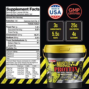 Colossal Labs Whey Protein Blend [12 Pounds/Pack of 1]–Vicious Vanilla, Cold Filtered, 25g Pure Protein, 6.6g BCAAs/Serving(Packaging May Vary)