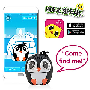 My Audio Pet Penguin Mini Bluetooth Animal Wireless Speaker for Kids of All Ages - True Wireless Stereo Technology – Pair with Another TWS Pet for Powerful Rich Room-Filling Sound - (ICE ICE Baby)