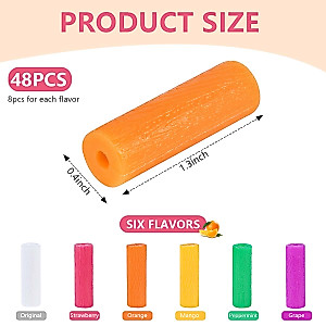 KISEER 48 Pcs Colorful Orthodontic Aligner Chewies for Aligner Chompers Aligner Trays Seaters, 6 Color