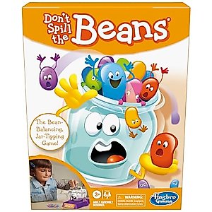 Hasbro Gaming Don't Spill The Beans Game for Kids, Easy and Fun Balancing Game for Kids Ages 3 and Up, Preschool Games for 2 Players, Kids Board Games