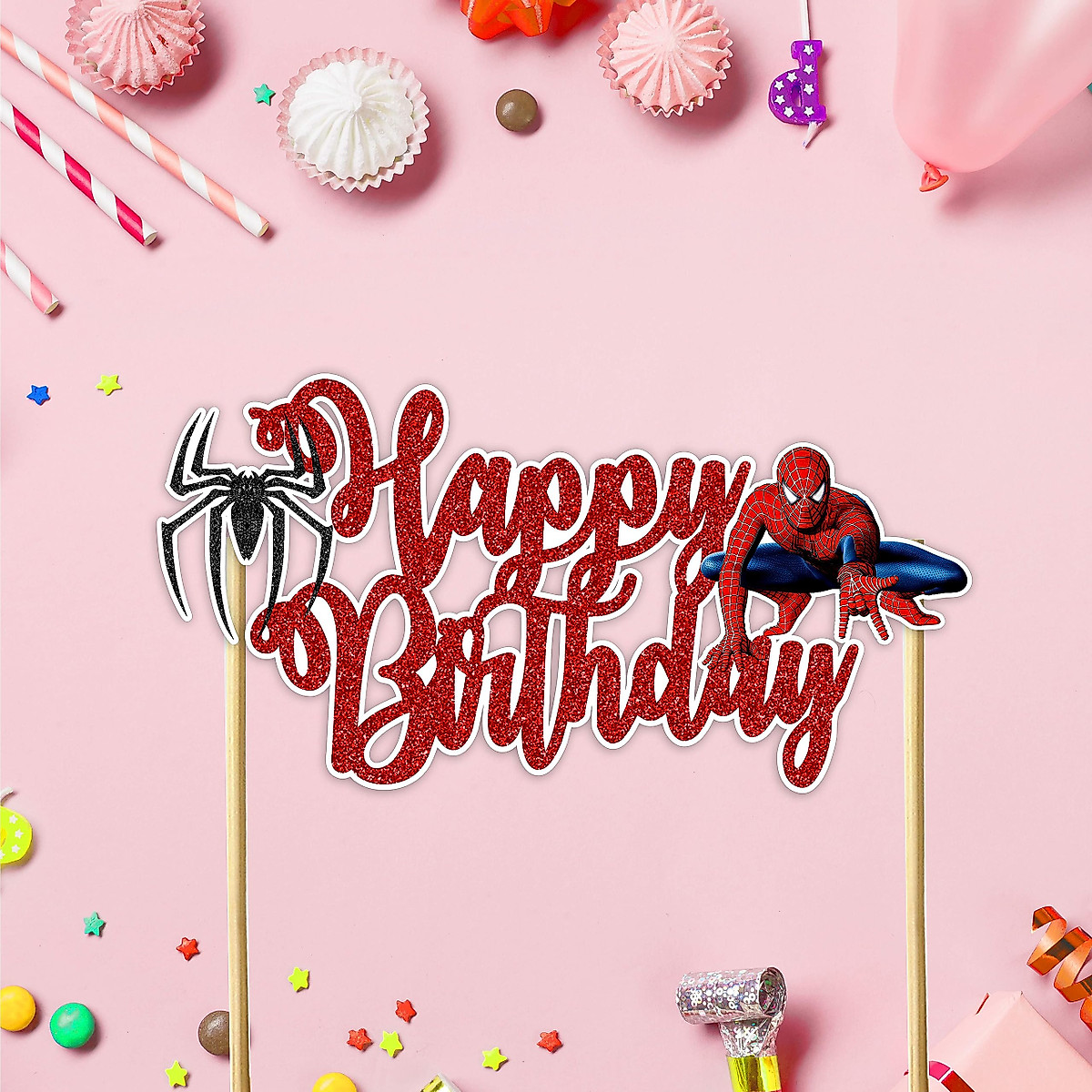 Seyal® Spidrman Happy Birthday Cake Topper