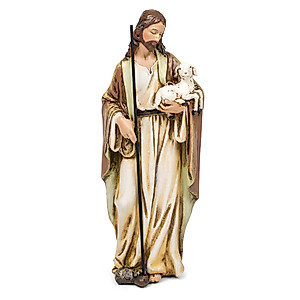 Roman Joseph's Studio Inc., Renaissance Collection, Holy Statue Figurine, 6.25" H GOOD SHEPHERD FIGURE, Religious Figure, Religious Décor, (2.38 x 1.75 x 6.25 Inches)