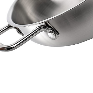 YOUEON Set of 3 Korean Ramen Pot with Handles, 7/8.5/9.5 in Stainless Steel Ramen Cooking Pot Korean Noodle Pot without Lid, Fast Heating For Kitchen Cookware, Dishwasher Safe, Silver