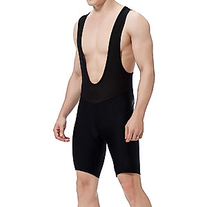 O·HFS Men's Cycling Bib Shorts 3D Padded Bike Shorts –Value and Comfort (Black, XL)