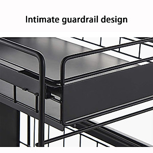 Under Sink Storage Kitchen Storage Rack,Under Sink Storage Racks,Under Sink Organizer,pull-out Cabinets,countertop Storage,Kitchen Tidy Organiser,for Kitchen Bathroom, White 40.5*27.7*39.5cm