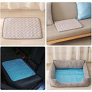 BUNGAA Lobster Clasp,Jewellery Clasps, Dog Cooling Mat Large and Washable Pet Beds Ice Pad Sofa House Puppy Couch Kennel Pet Supplies Cat Hammock Dog Accessories (Color : Pink, Size : M 60x50cm)