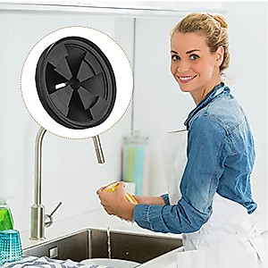 Garbage Disposal Splash Guard, 2-Pack Upgraded EPDM Rubber for InSinkErator Evolution Series 3 3/8" QCB-AM Sink Baffle Drain Cover 2022 Removable Quiet Collar EPDM Strainer Insert Parts Ullnosoo