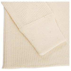 Fruit of the Loom Boys' Premium 2-Pack Thermal Waffle Crew Top, Heather Greystone/Natural, 8