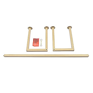 simimasen 39" Wall Mounted Garment Rack Heavy Duty Iron Clothes Rack Garment Clothes Hanging Rod Multi-Purpose Hanging Rod For Closet Storage