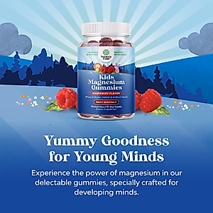Relaxing Calm Magnesium Gummies for Kids - Great Tasting Kids Magnesium for Nerve Bone and Muscle Health Calm Gummies for Wellness with 85mg per Serving