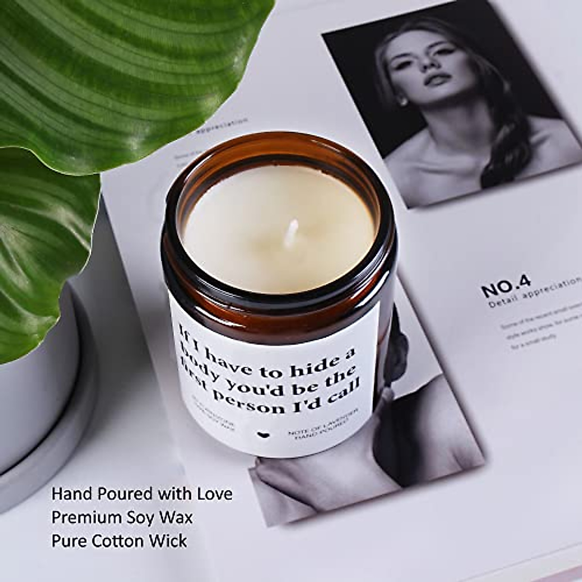 Gifts for Women Best Friends, Birthday Gifts for Her Funny Gifts for Women, Candles Gifts Soy Wax Vanilla Scented Candle