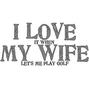 CafePress I Love My Wife Golf Funny Mug Ceramic Coffee Mug, Tea Cup 11 oz