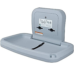 Horizontal Baby Changing Station, Gray