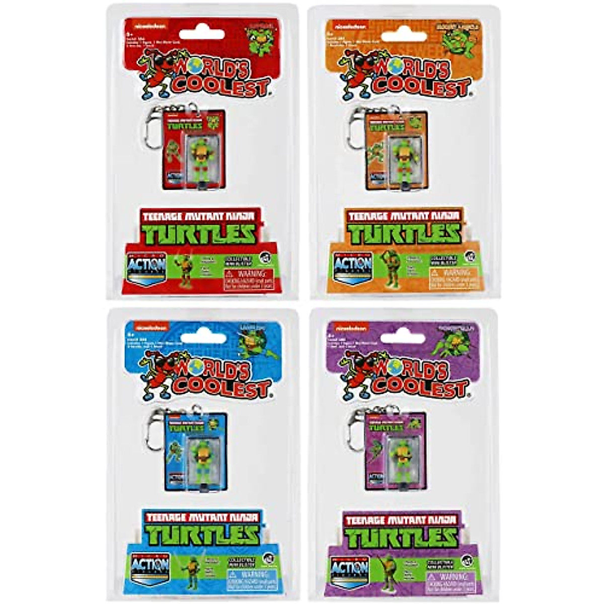 Worlds Smallest Teenage Mutant Ninja Turtles (Bundle of 4)