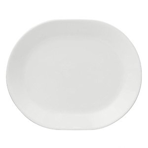 Corelle Livingware 12-1/4-Inch Tempered Glass Serving Platter, Winter Frost White (Winter Frost White x2)