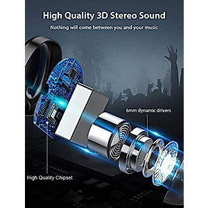 TWS Headphones Wireless Compatible with iPhone 12, Mini, Pro, Pro Max - Earbuds Earphones True Wireless Stereo Headset Hands-Free Mic Charging Case