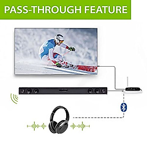 Avantree Oasis B – Bluetooth Transmitter & Receiver for TV with Dual Link Capabilities, Pass-Through Features, and No AudioDelay, Class 1 Long Range, LED Indicator, Optical AUX RCA