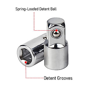 FOCMKEAS Socket Adapter 3/8" Drive (F) to 1/2"(M), CR-V, Female to Male