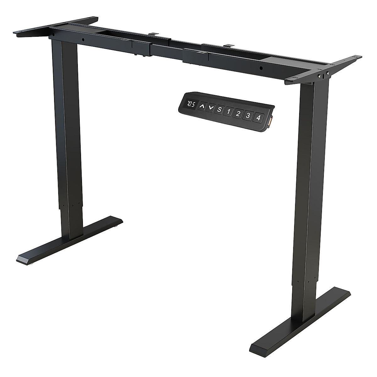 Win Up Time Standing Desk Frame, Electric Stand Up Desk Frame, Height Adjustable Electric Standing Desk Frame, Adjustable Height Desk Frame for Home & Office Table Black