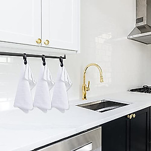 Gydandir 2 Pack Leather Towel Clips Bath Towels Hooks with Magnets Kitchen and Bathroom Accessory Simple and Covenient