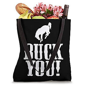 Buck You! Funny Western Cowboy Gift Bucking Bronco Horse Tote Bag