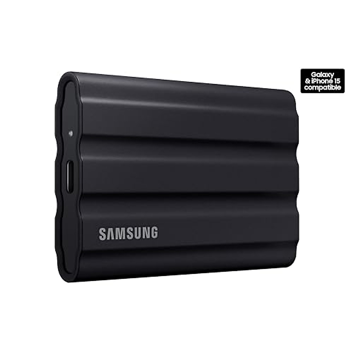 SAMSUNG T7 Shield 2TB, Portable SSD, up-to 1050MB/s, USB 3.2 Gen2, Rugged,IP65 Water & Dust Resistant, for Photographers, Content Creators and Gaming, Extenal Solid State Drive (MU-PE2T0S/AM), Black