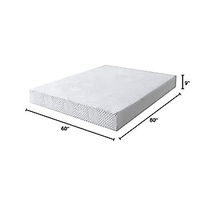 SLEEPLACE 9 in Luna Memory Foam Mattress, Queen