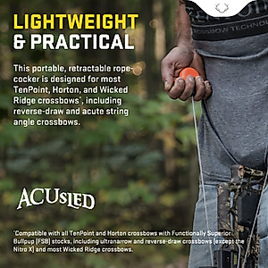 TenPoint ACUsled - Portable, Retractable Crossbow Cocking Device - Reduces Draw Weight by 50% - Not Compatible with Nitro X