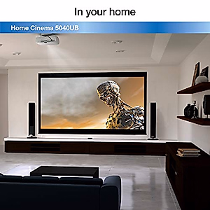 Epson Home Cinema 5040UB 3LCD Home Theater Projector with 4K Enhancement, HDR10, 100% Balanced Color and White Brightness, Ultra Wide DCI-P3 Color Gamut and UltraBlack Contrast
