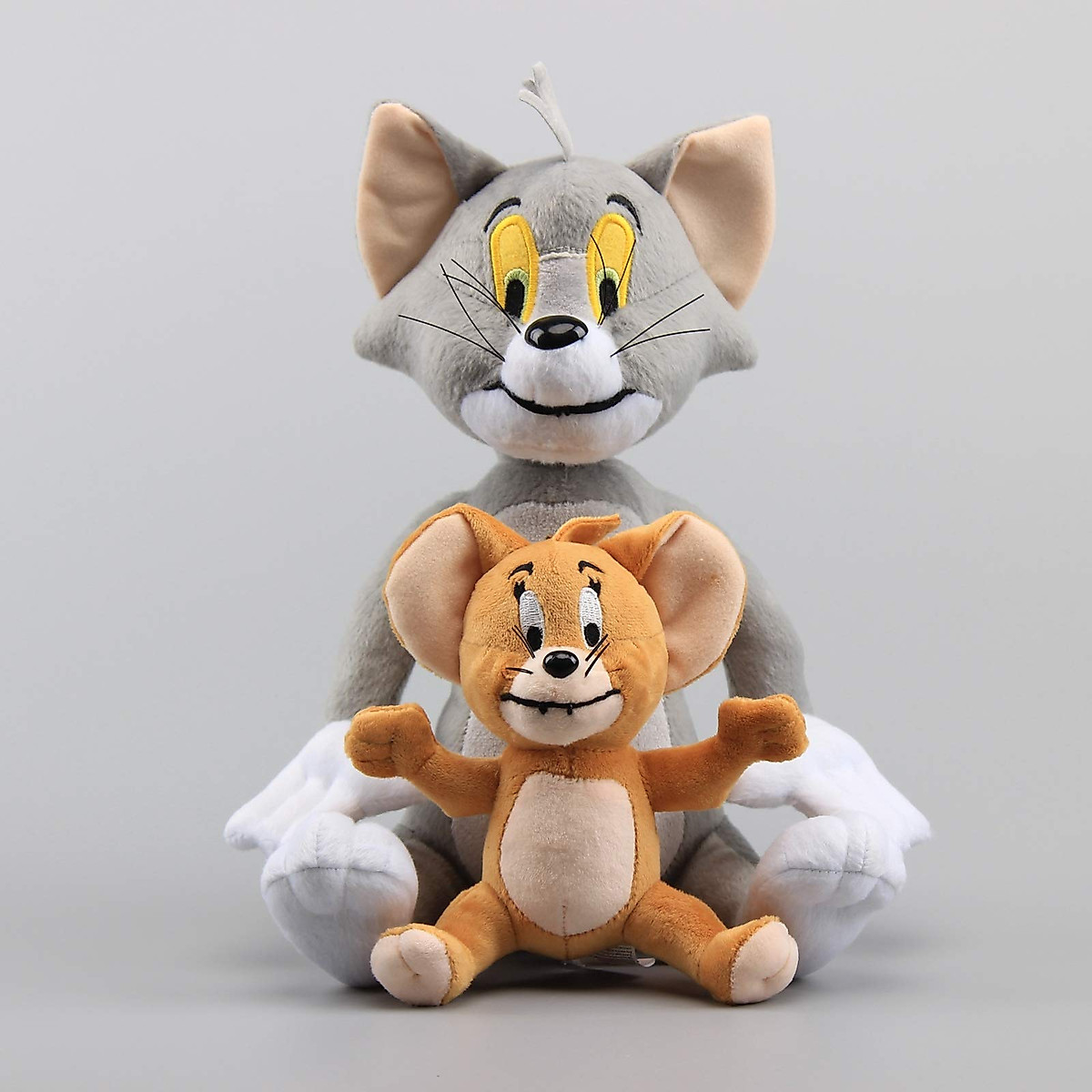 uiuoutoy Cat Jerry & Mouse Tom Plush Toys Set of 2 pcs