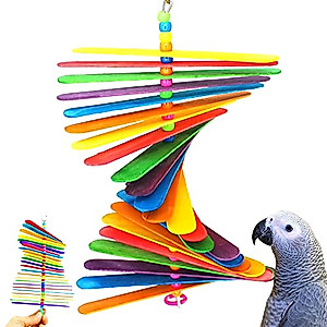 Bonka Bird Toys 867 Big Stick Colorful Wood Chew Beak Parrot Parrotlet Budgie Macaw African Grey