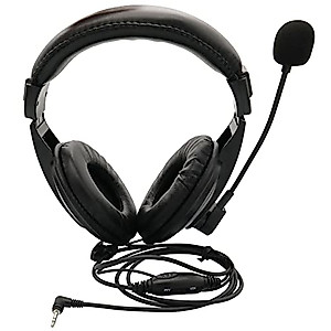 Overhead Headsets Headphones with VOX-PTT Boom Mic Compatible with Motorola MH230R MT350R MT352R MS355R MR355R T200 T260 T460 T600 Talkabout 2 Two Way Radio Walkie Talkie 1-pin