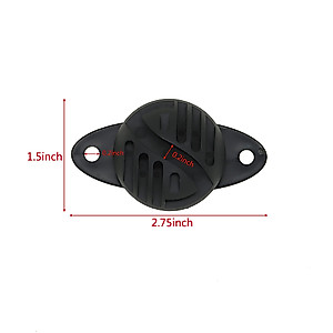 100 Pcs Black Wood Post polywire insulators for Electric Fence Wire Included Screws