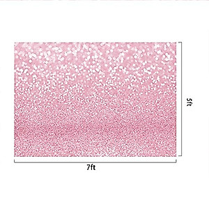 Lofaris Pink Bokeh Photography Backdrop Shinny Spots Sparkle Abstract Halos Background Newborn Baby Shower Birthday Party Decorations Portrait Photo Booth Props 7x5ft