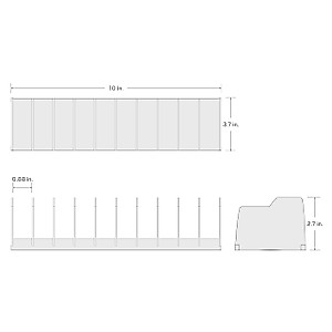 TEKTON 10-Slot Pliers Organizer Rack | Made in USA | ORG41210